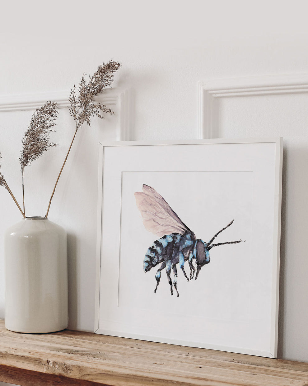 'Bandit' the Blue-banded Bee Original Artwork – Shannon Dwyer Artist